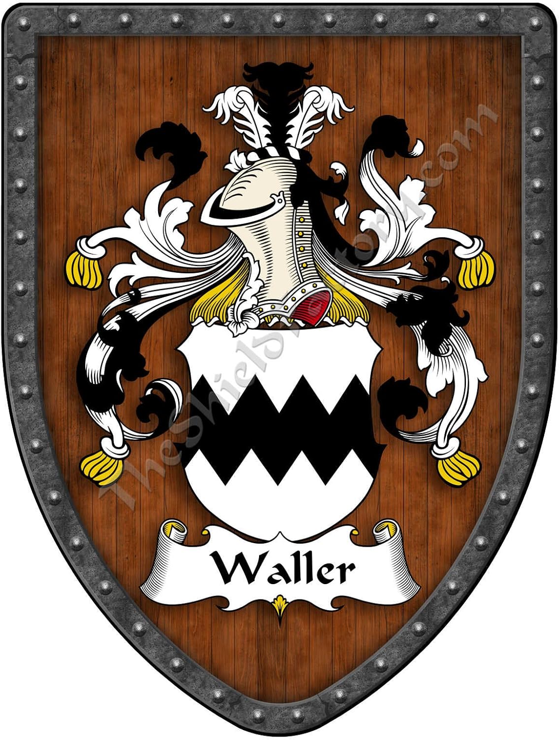 Amazon.com: Waller German Family Crest Custom Coat of Arms, Family ...
