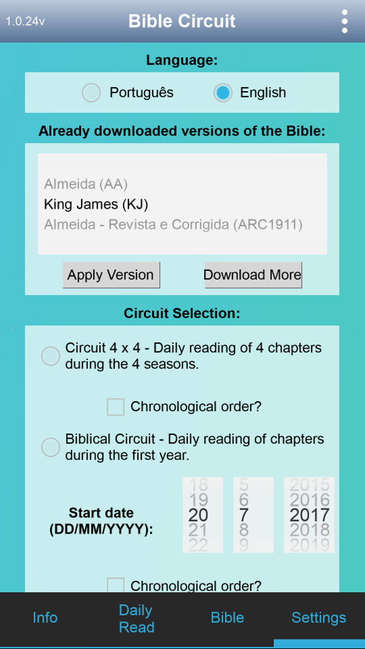 Bible Circuit 4x4 Bible Reading - App on Amazon Appstore