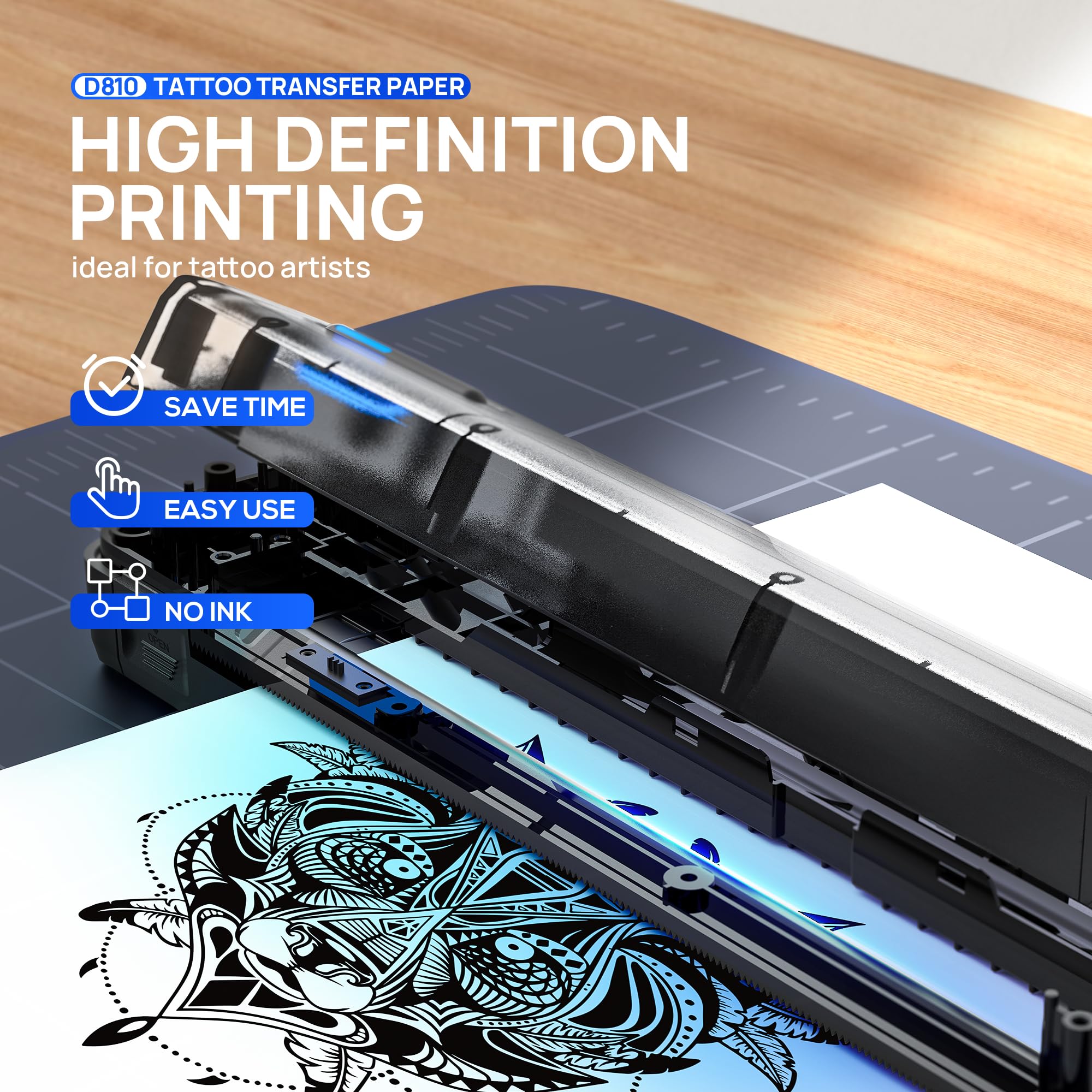 Snapklik.com : POLONO Tattoo Transfer Paper, A4 Size Thermal Stencil ...
