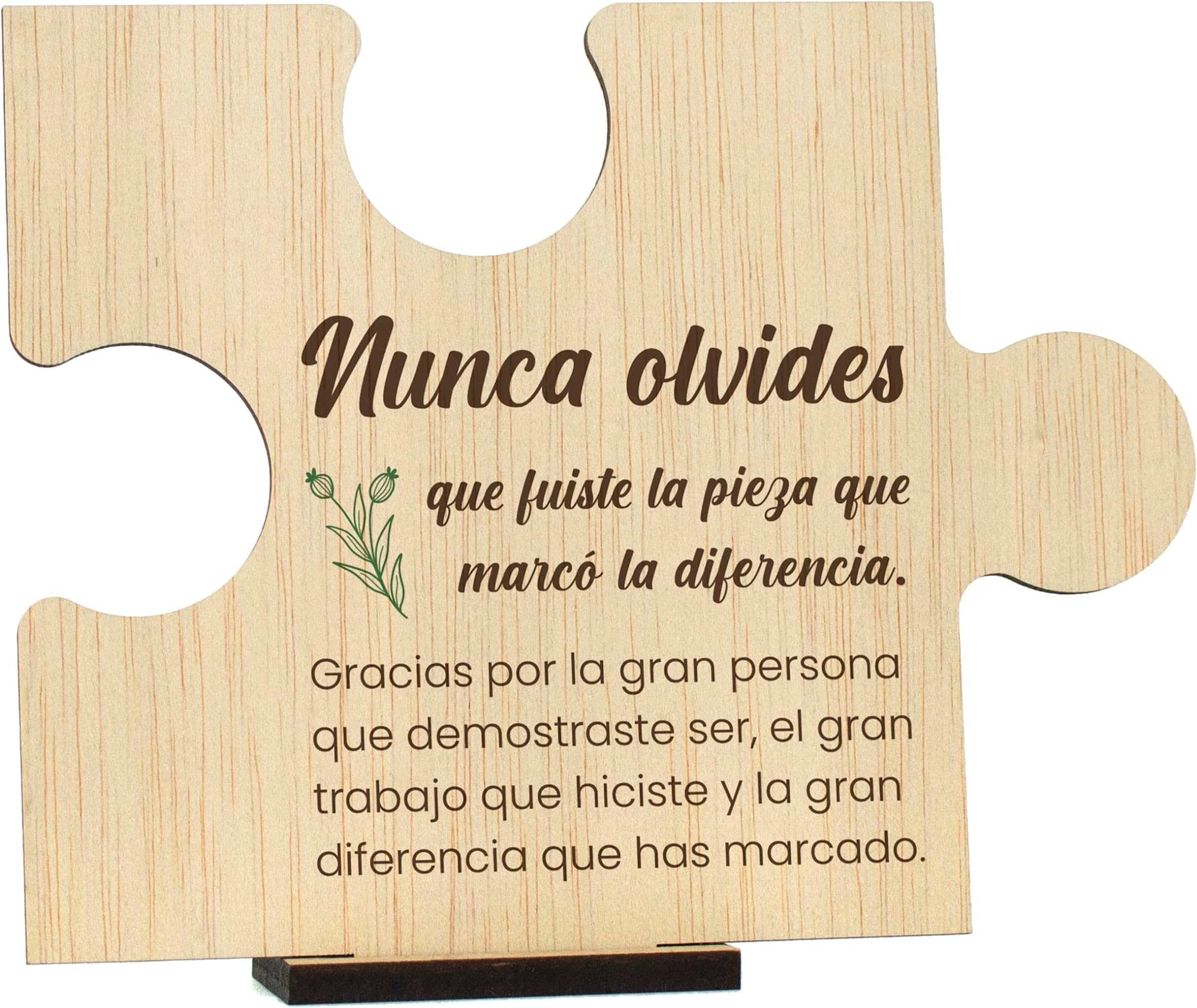 CONTRAXT Tarjeta regalo de despedida grande 42x30 cm abierta. Detalle ...