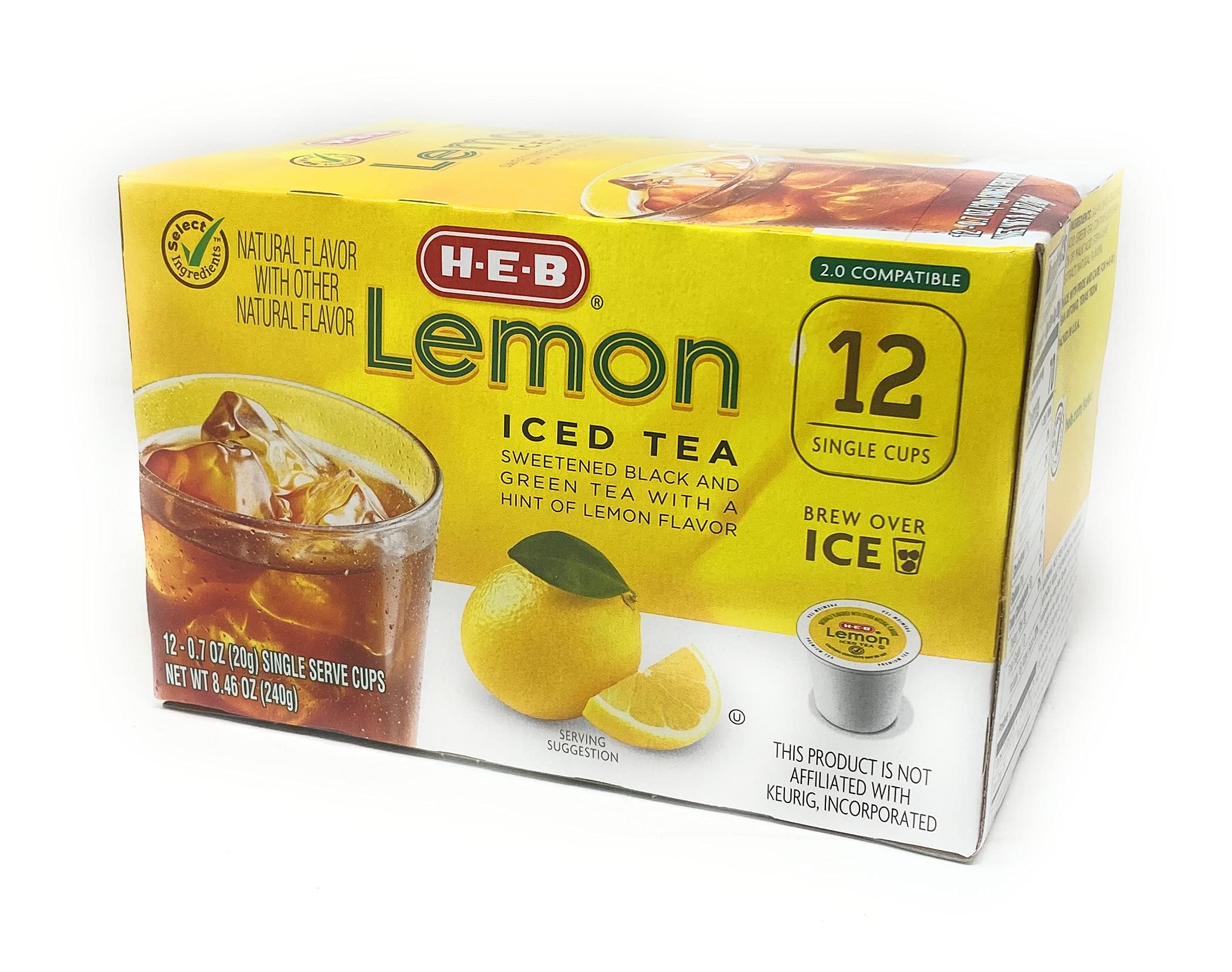 Amazon.com: HEB Iced Tea and Lemonade Single Serve Pods - 12 count ...