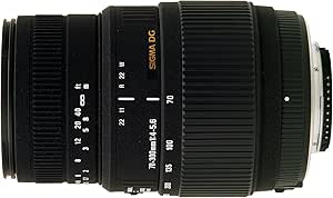 Sigma 70-300 mm f/4-5.6 DG Macro Motorizado Teleobjetivo Zoom Lente para cámaras Nikon Digital ...