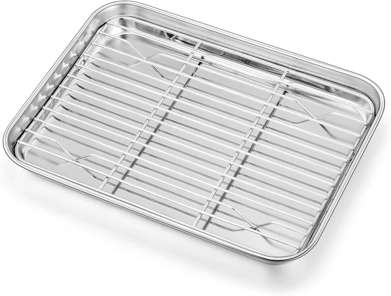 Amazon.com: Homikit 10" x 8" Baking Sheet with Rack, Cookie Sheets for ...