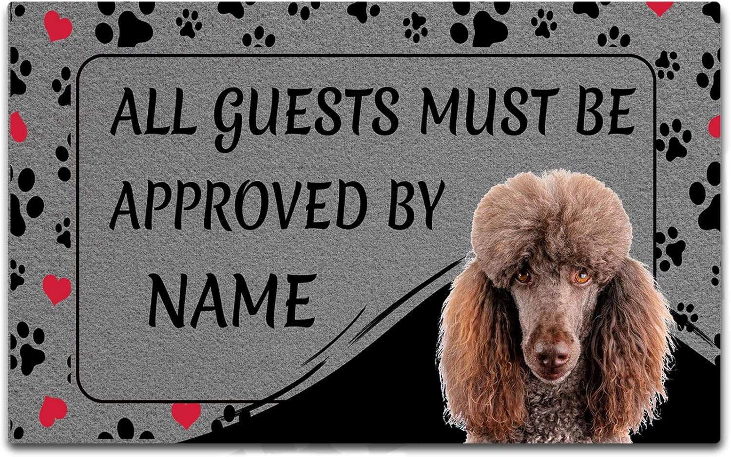 Amazon.com: MsMr Funny Personalized Dog Doormat Entrance Floor Mat All ...