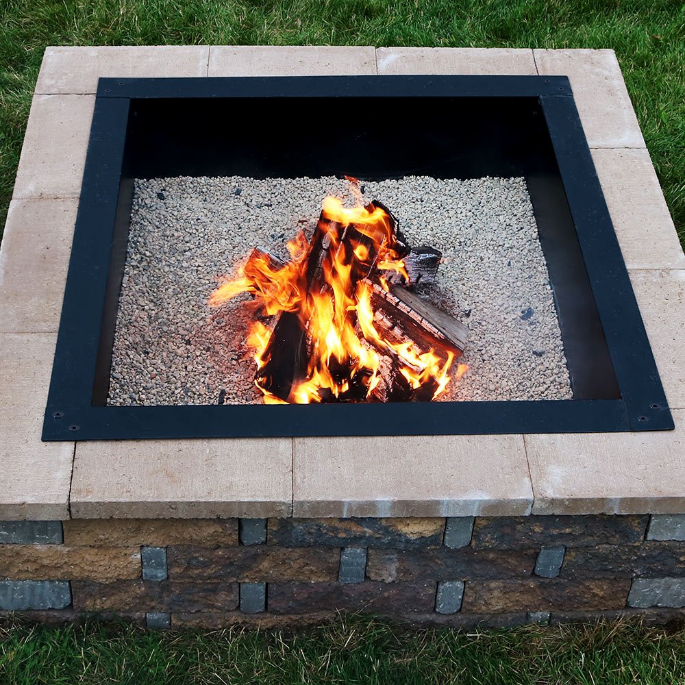 VEVOR Fire Pit Ring, 36-Inch Outer/30-Inch Inner Diameter Fire Pit ...