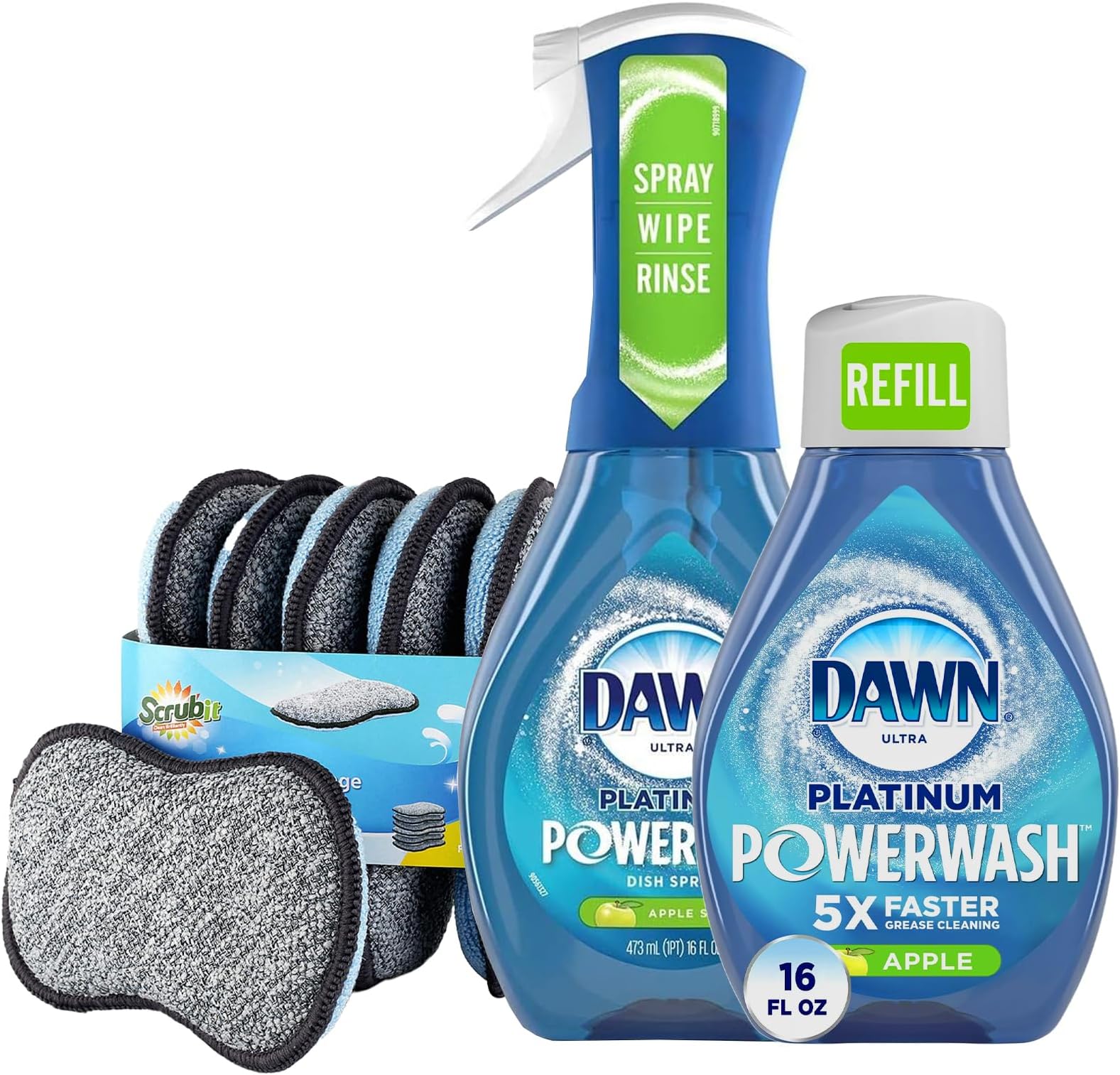 Amazon.com : Dawn Platinum Powerwash Dish Spray Fresh Scent Refill ...