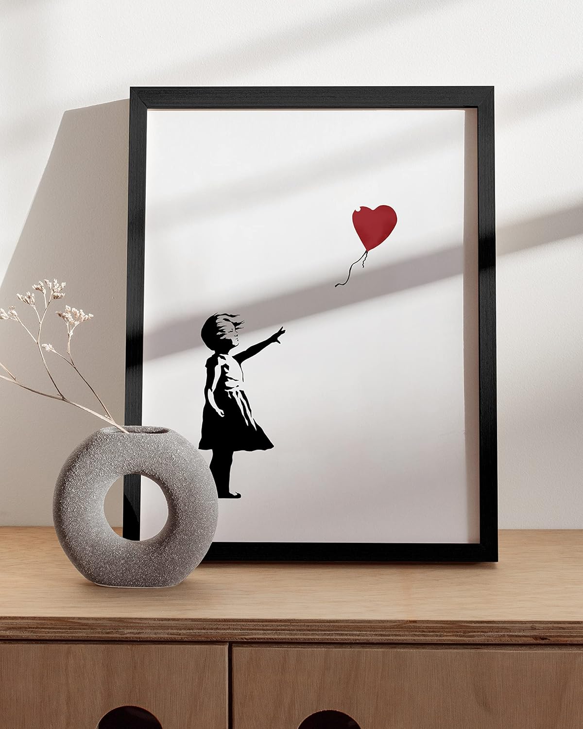 Buy Banksy Wall Art Girl With Balloon - by Haus and Hues | Banksy Art ...