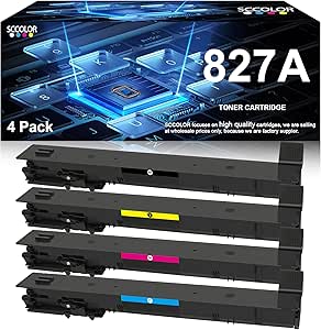 Amazon.com: SPLENDIDCOLOR Compatible 827A CF301A CF303A CF302A CF300A Toner Cartridge ...