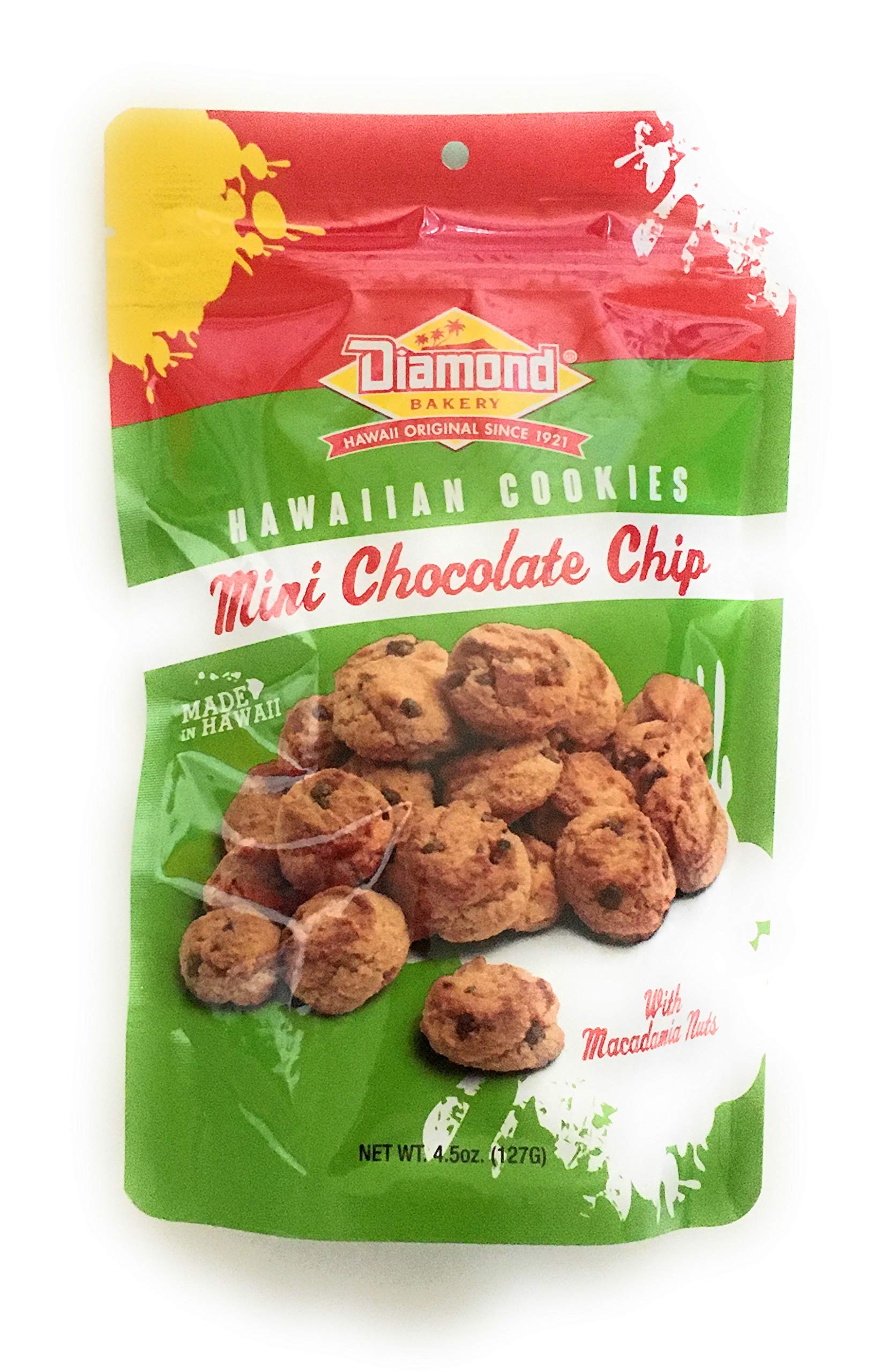 Amazon.com: Diamond Bakery Hawaiian Mini Chocolate Chip Cookies with ...