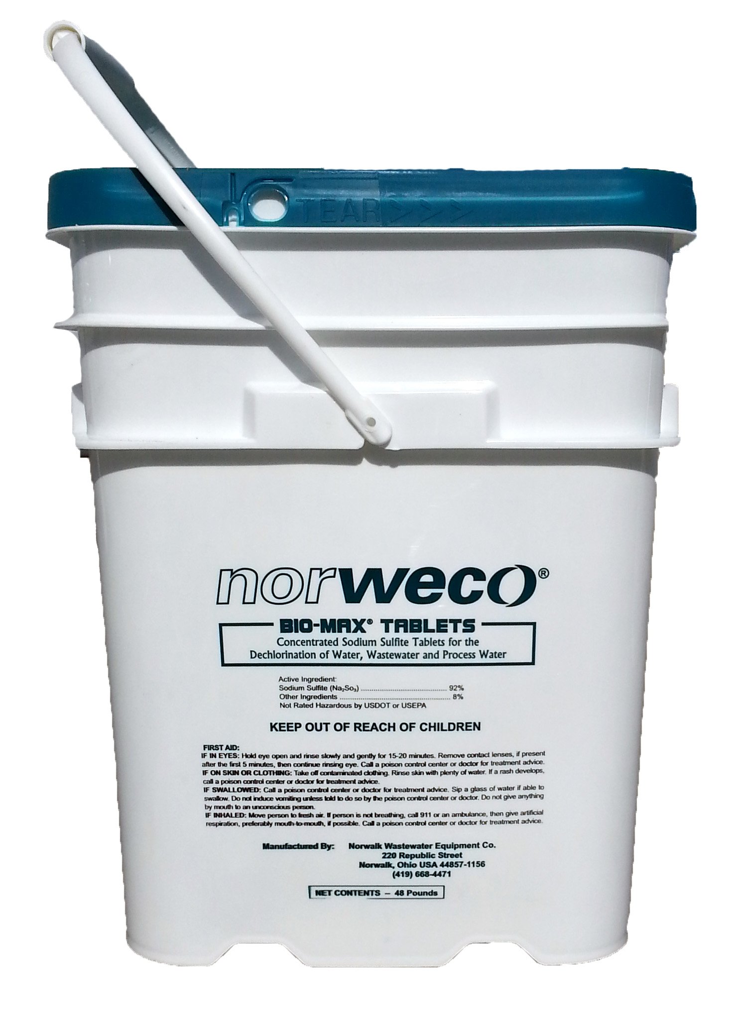 Amazon.com: Norweco Bio-max Dechlorination Tablets 48 Lb Pail : Patio ...