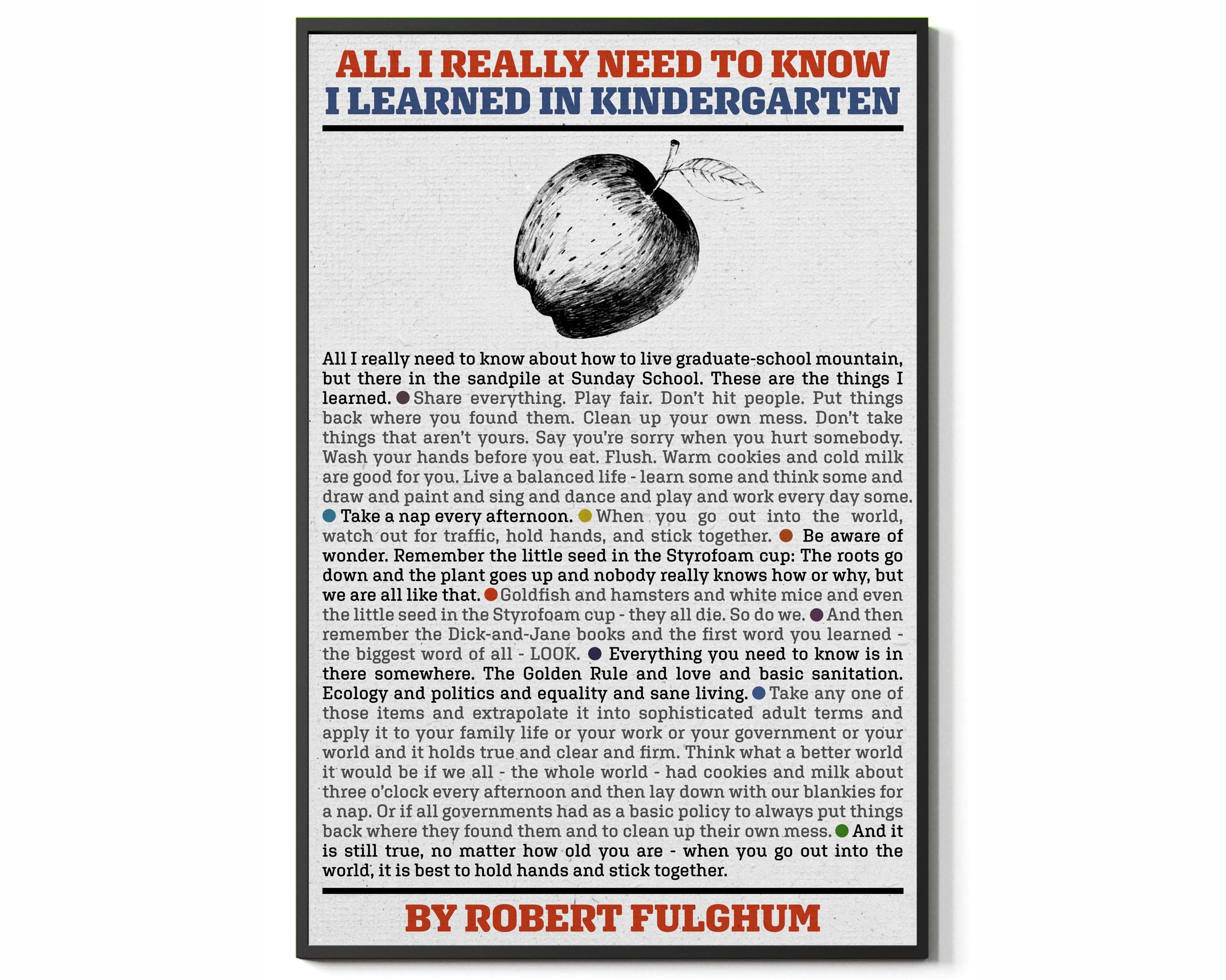 Amazon.com: All I Really Need to Know I Learned in Kindergarten by ...