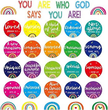 Amazon.com: Christian Bulletin Board Decorations - Bible Verses ...