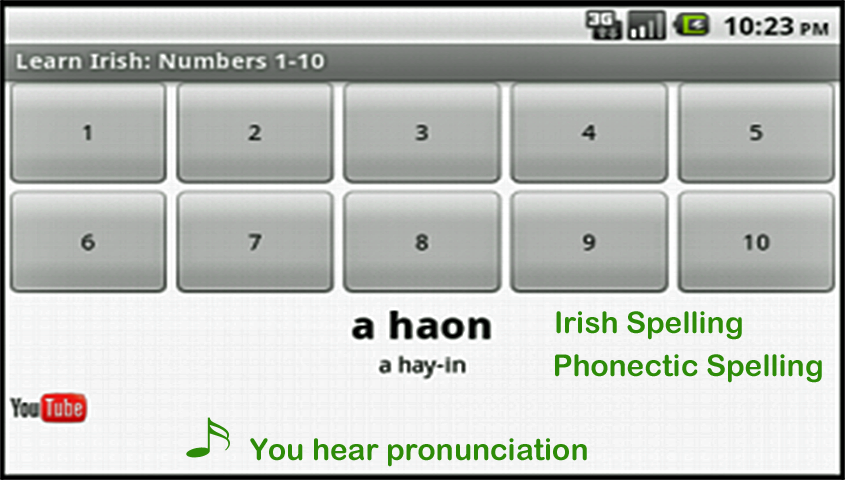 Aplicación Learn Irish: Numbers 1-10 en Amazon Appstore