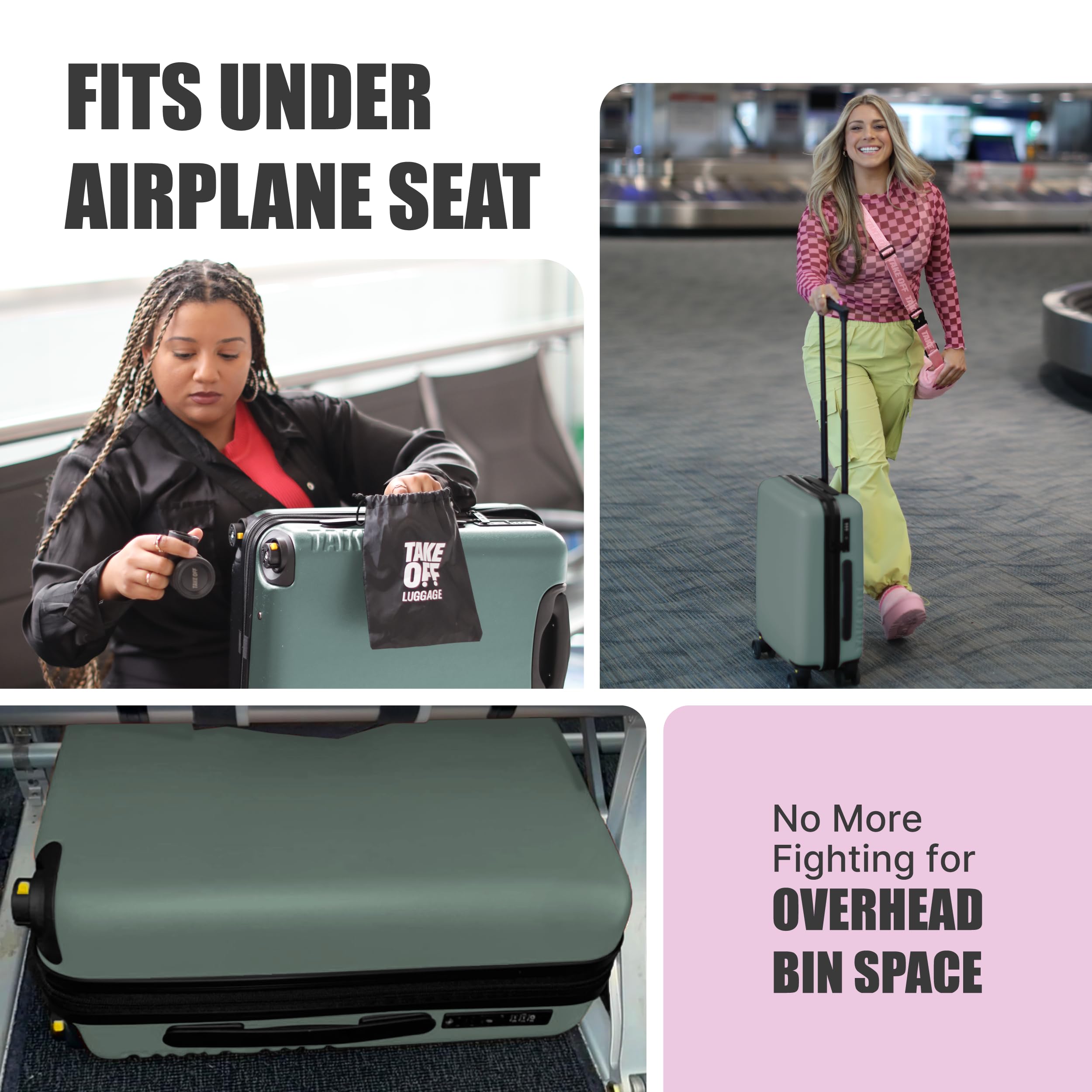 Snapklik.com : TAKE OFF Luggage 3.0 - Personal Item, 18x14x8 Inches ...
