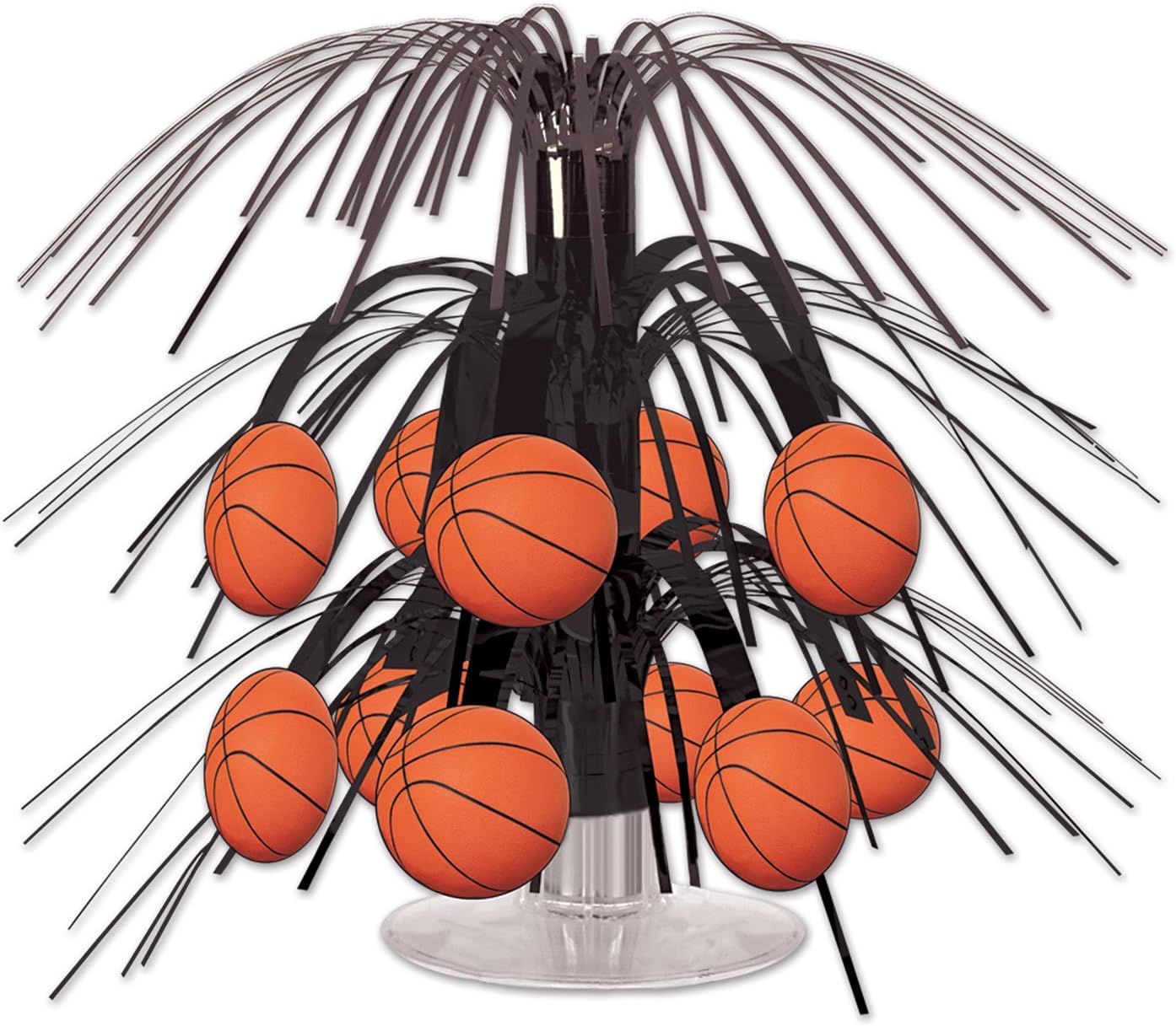 Amazon.com: Beistle, 71/2-Inch, Black/Silver/White Soccer Ball Cascade ...