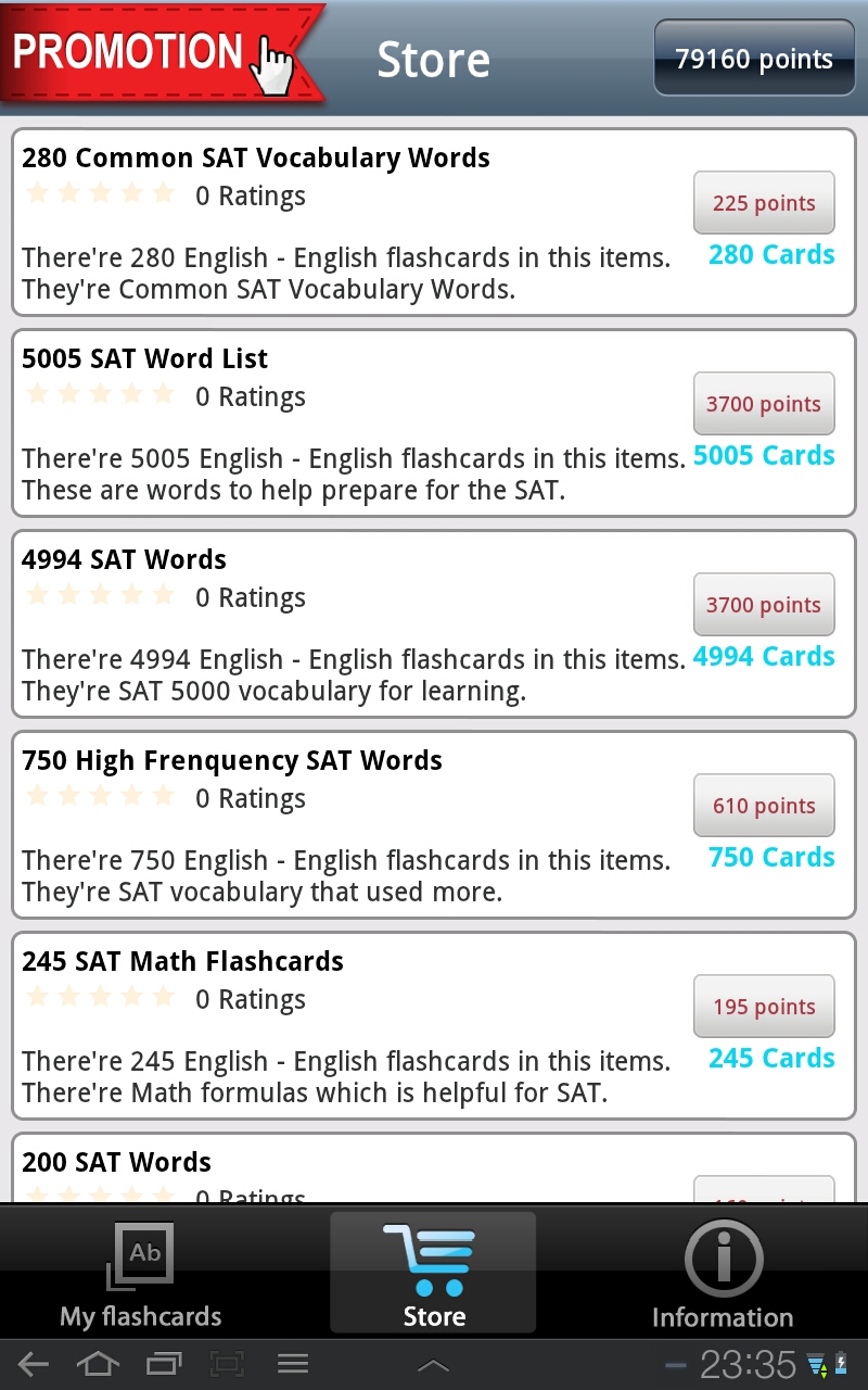 SAT Flashcards - English:Amazon.com:Appstore for Android