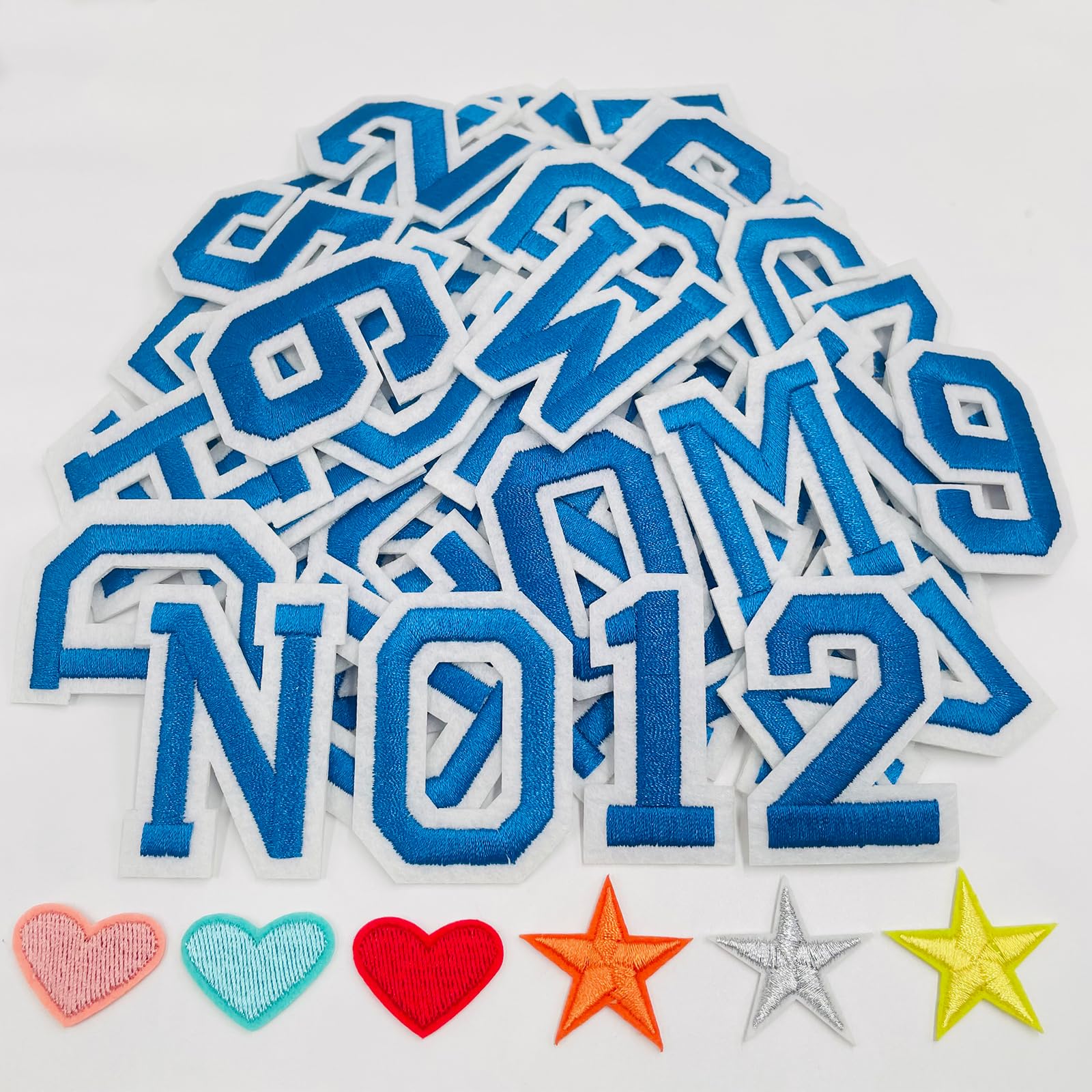Amazon.com: Jongdari Iron On Letters and Numbers Patches for Clothing ...