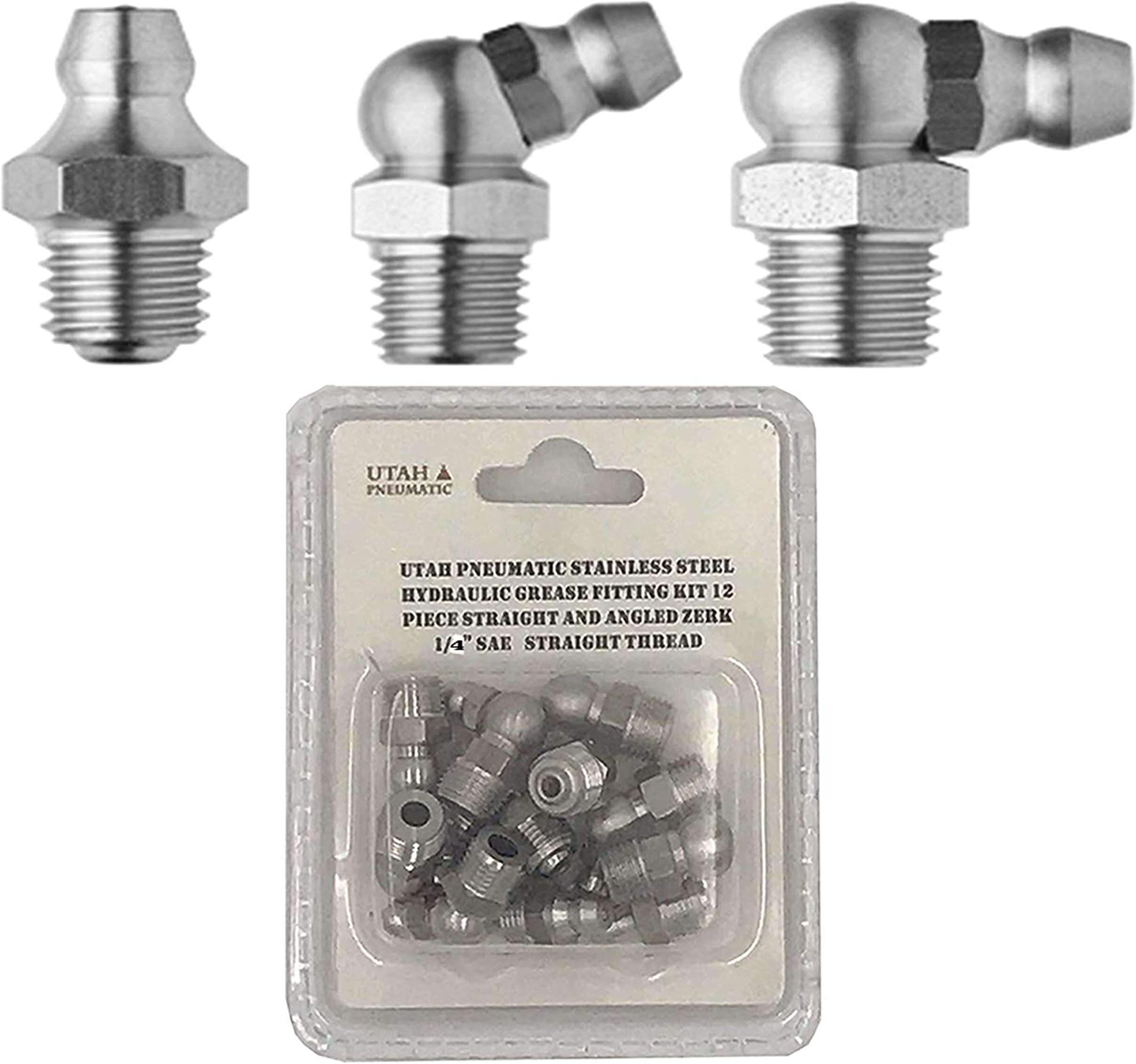 Amazon.com: uxcell 304 Stainless Steel 45 Degree Grease Fitting 1/8 ...