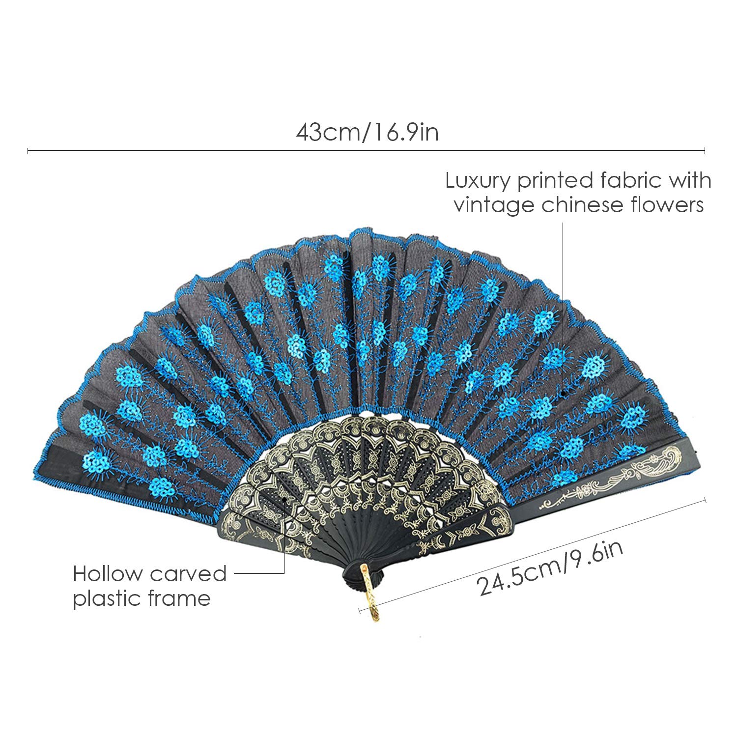 Snapklik.com : INNOLIFE Elegant Colorful Embroidered Flower Peacock ...
