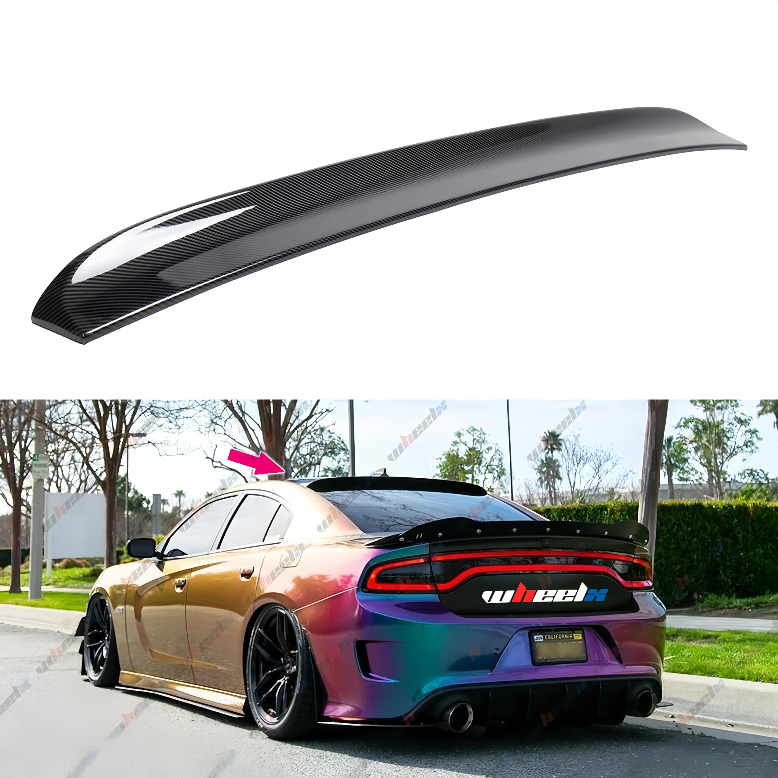 Amazon.com: WheelX Rear Window Rooftop Spoiler Compatible with 2015 ...