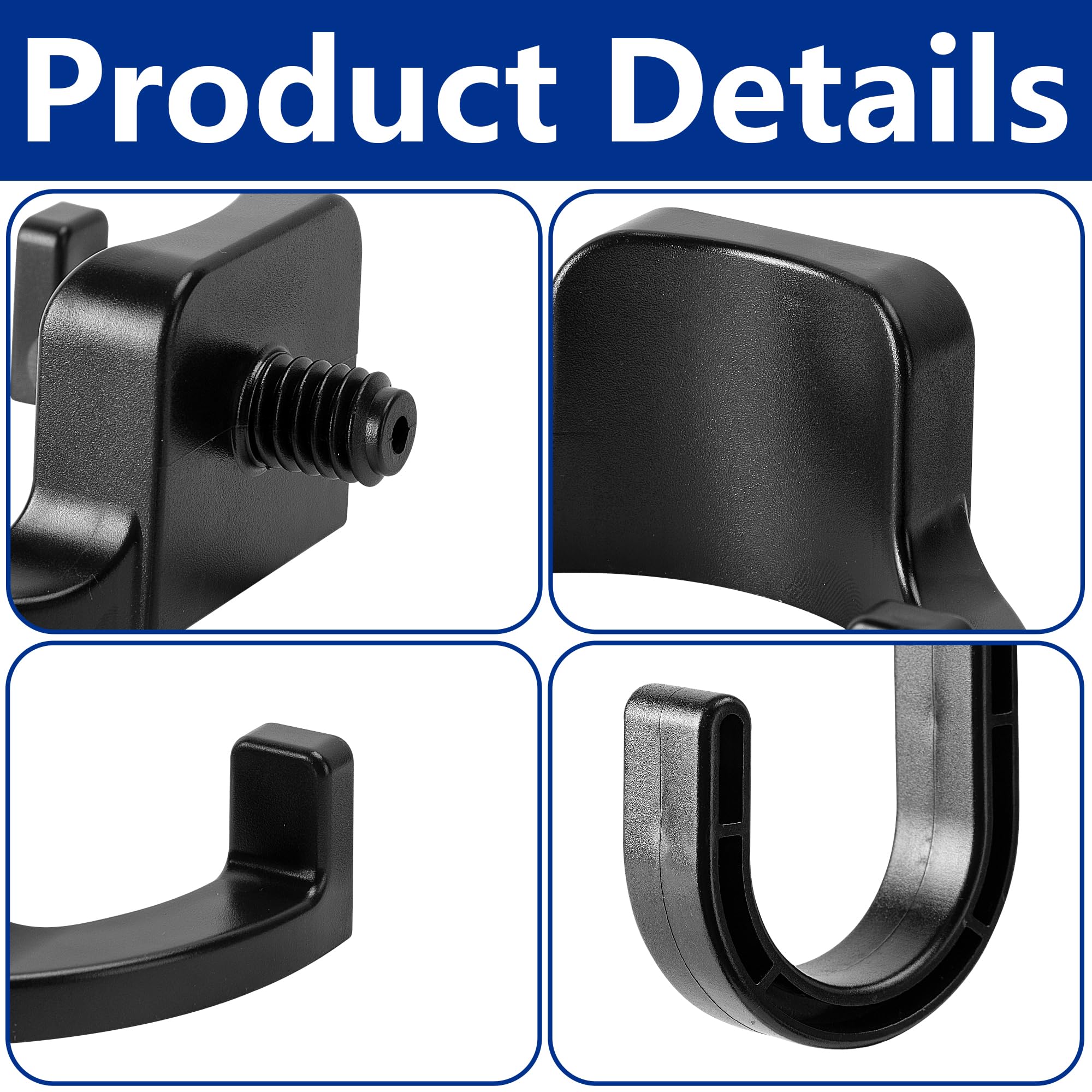 Small Shed 6 Pcs ABS Storage Shed Tool Hooks,Shed Tool Hangers Garage Hooks