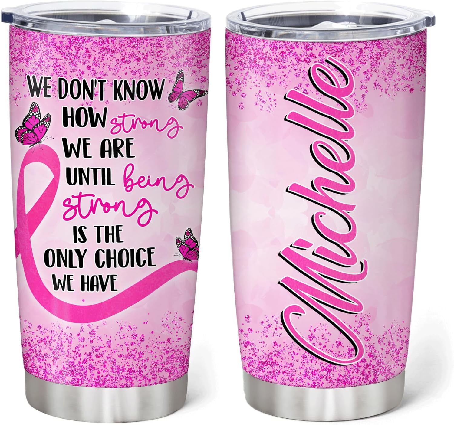 Amazon.com: Hyturtle Personalized Breast Cancer Awareness Gifts For ...