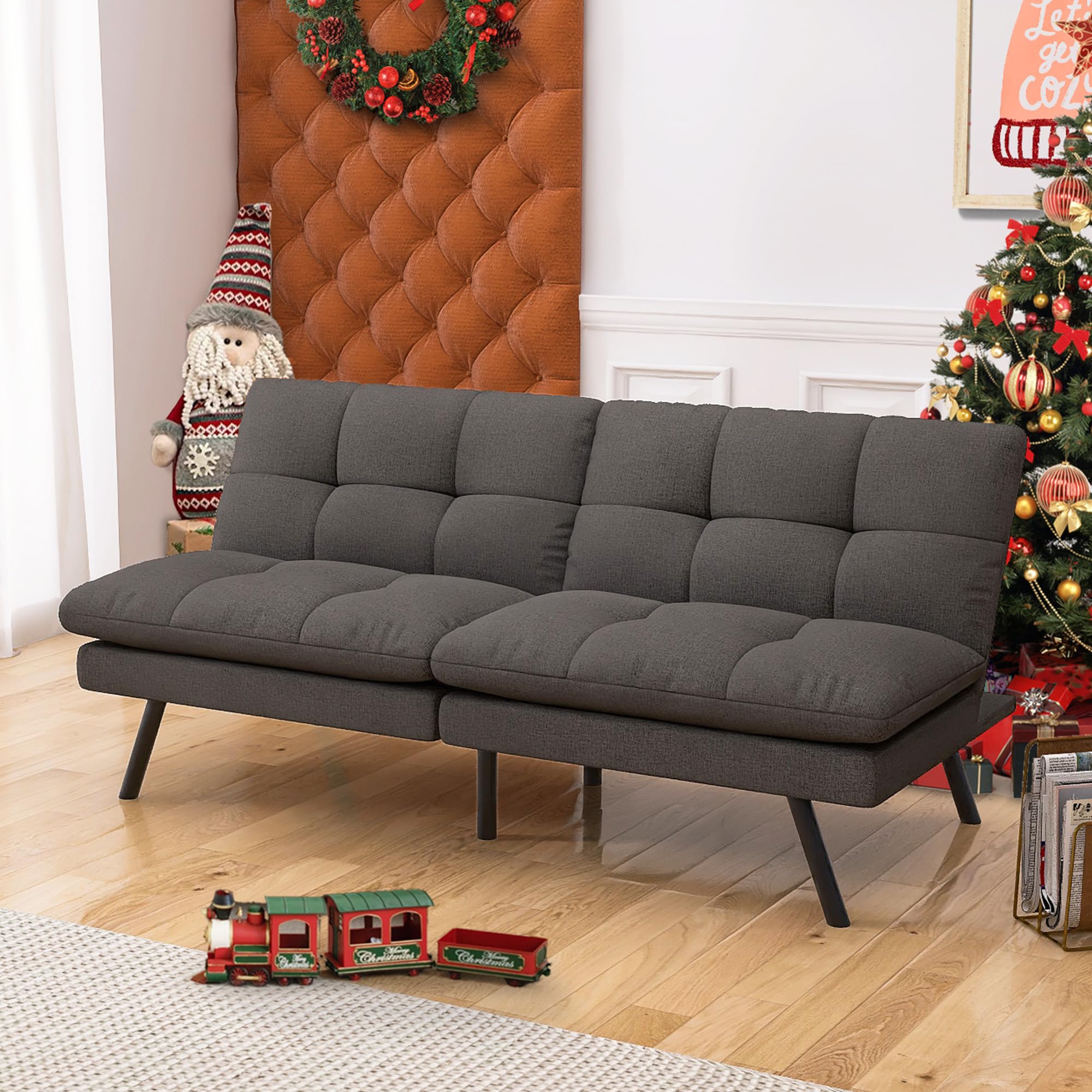 Amazon.com: Cozysnooze Detachable Futon Sofa Bed,Convertible Futon ...