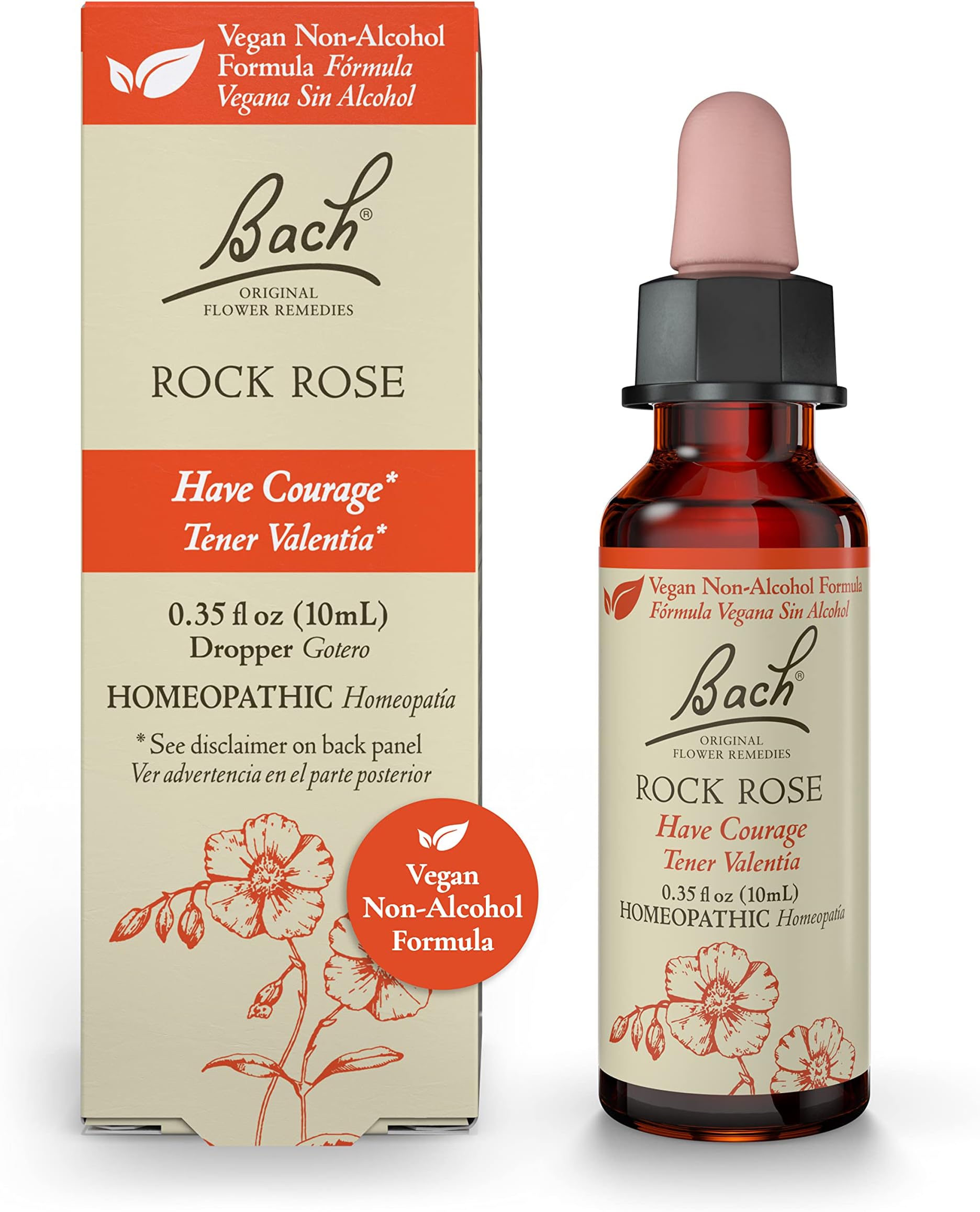 Amazon.com: Bach Original Flower Remedies, Rock Rose for Courage (Non-Alcohol Formula), Natural ...