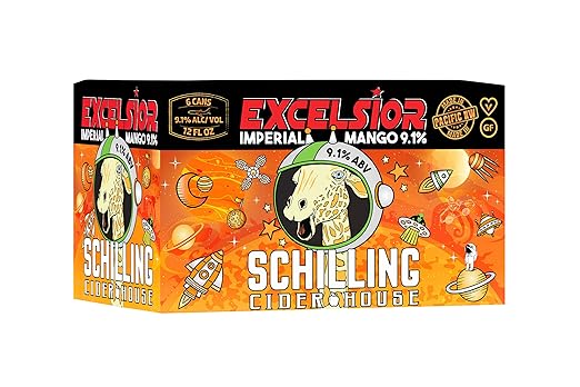 Amazon.com: Schilling Cider, Excelsior Mango Cider, 6pk 12oz : Grocery ...