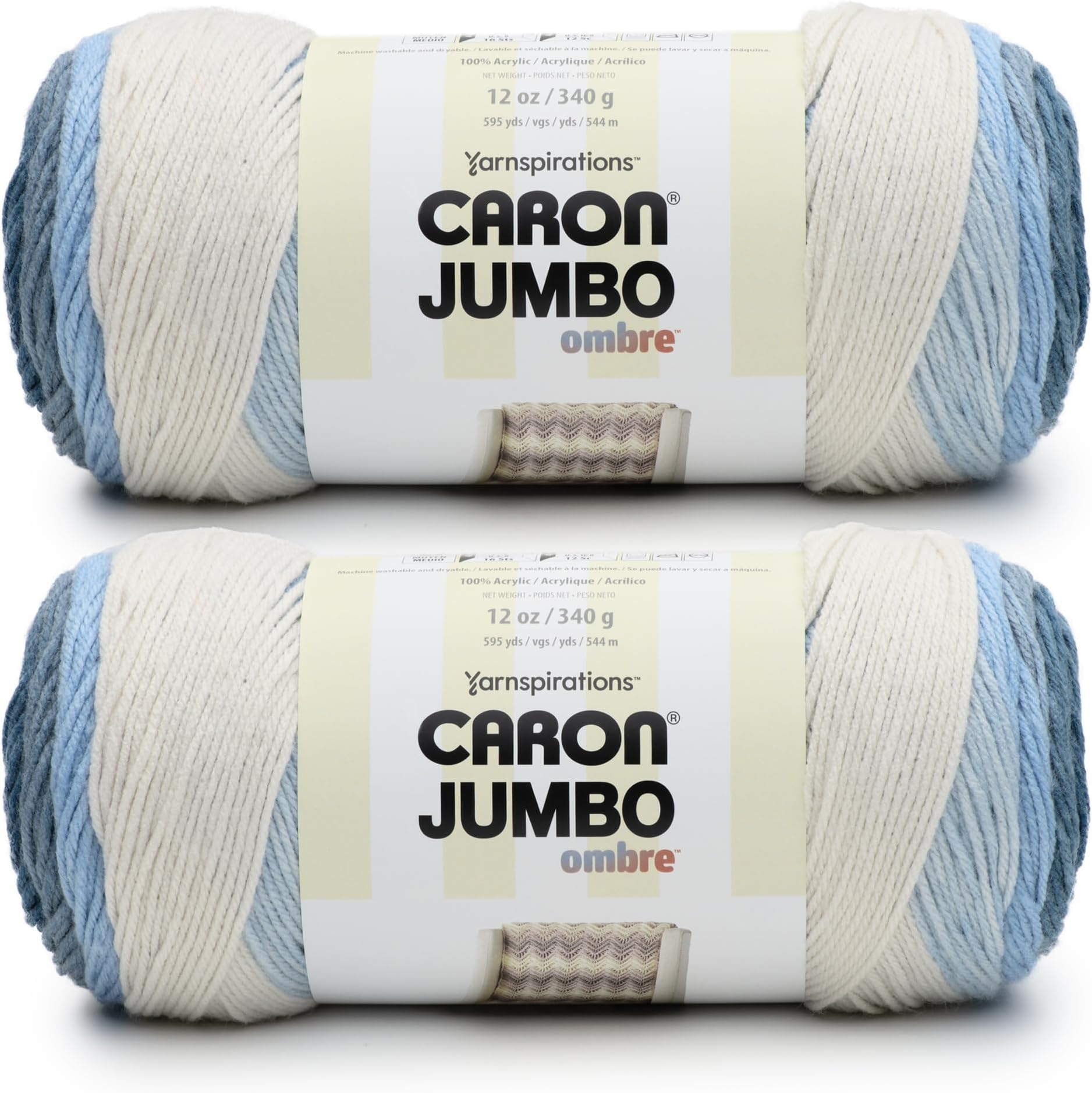 Amazon.com: Caron Simply Soft Ombre Yarn-Saturday Blue Jeans