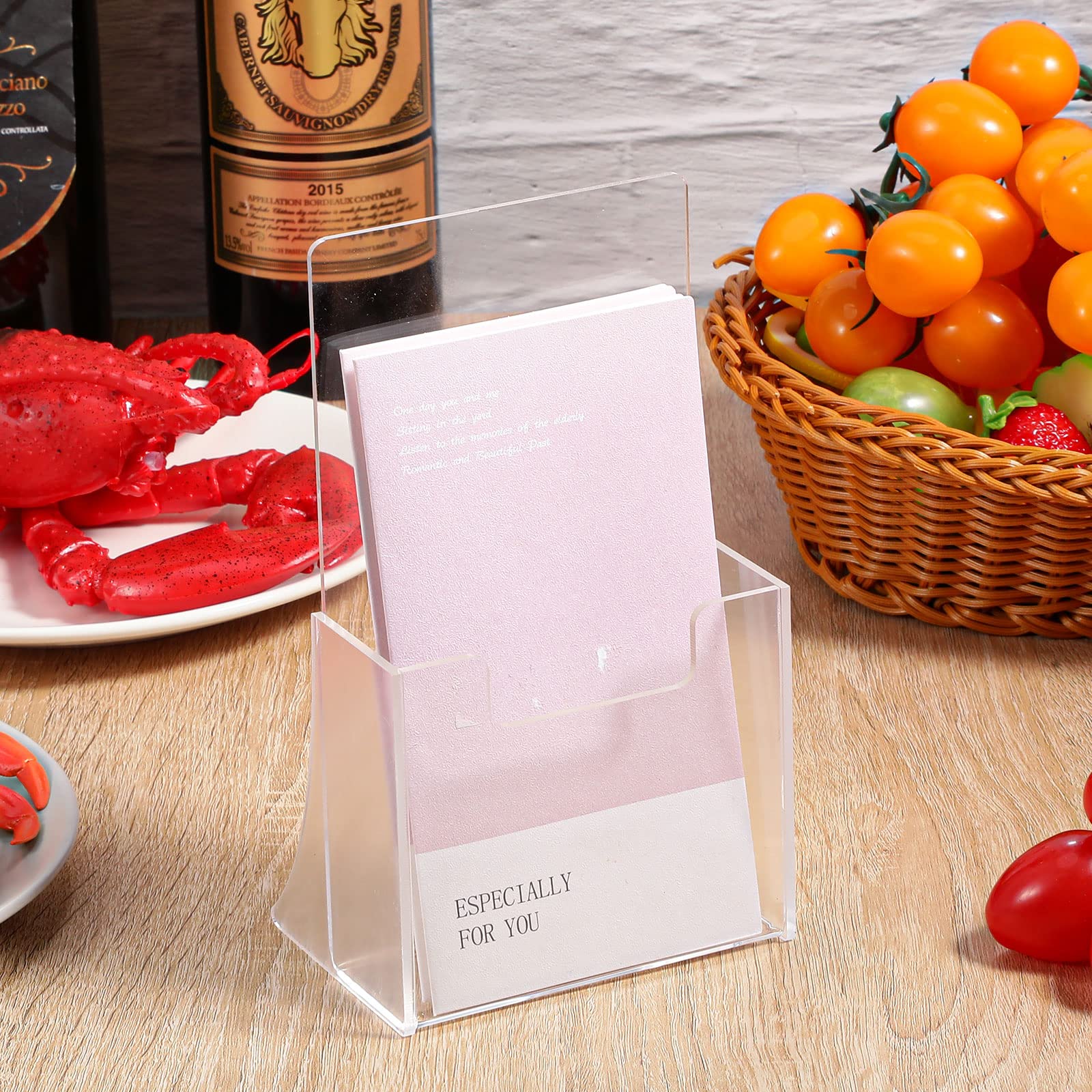 Snapklik.com : 10 Pieces Acrylic Brochure Holder 8.2 X 5.5 Clear ...
