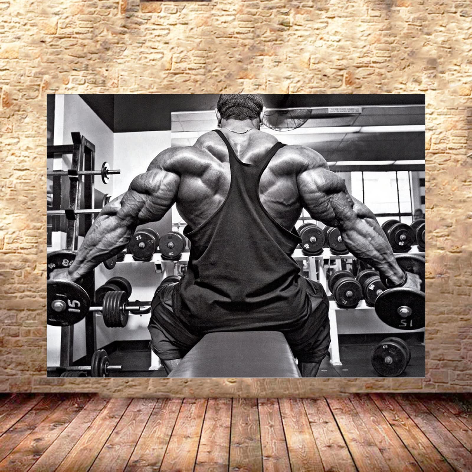 Buy Gym Motivational Wall Art Prints Bodybuilding Workout For Home Gym ...
