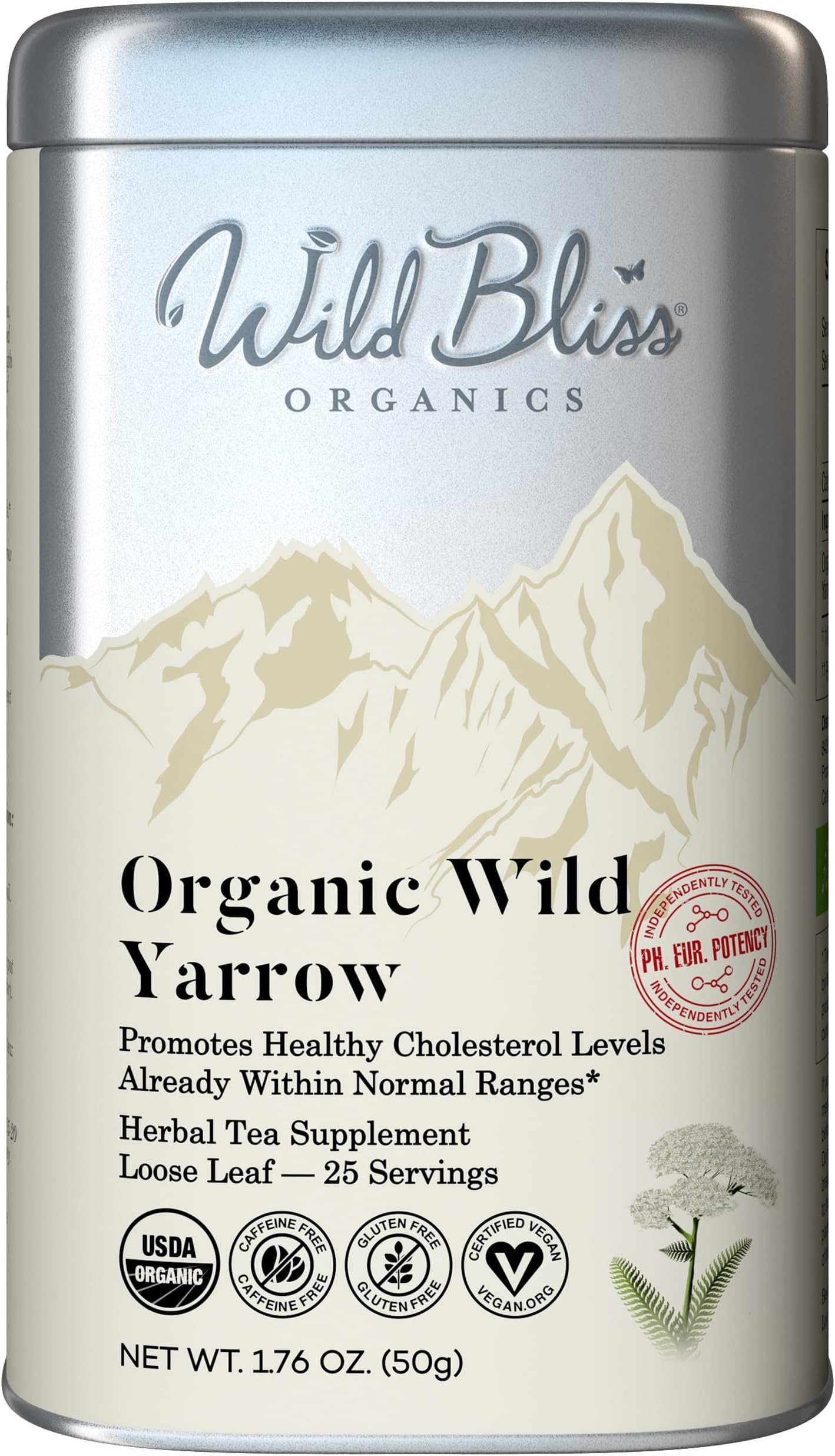Amazon.com : Wild Bliss Organic Yarrow Tea - Caffeine Free Loose Leaf ...
