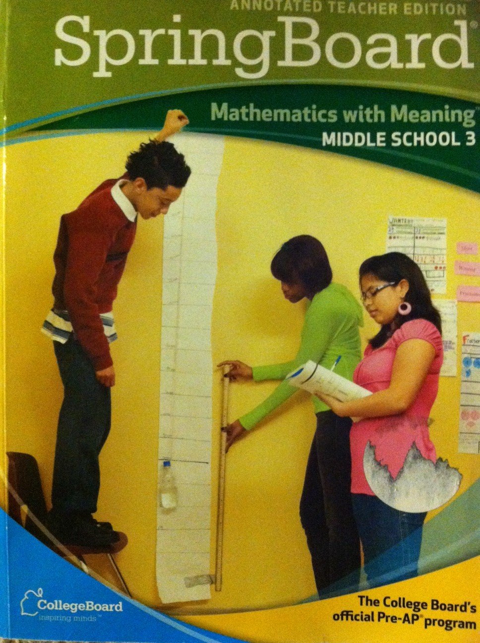 SpringBoard Mathematics With Meaning Middle School 3 Annotated Teacher ...