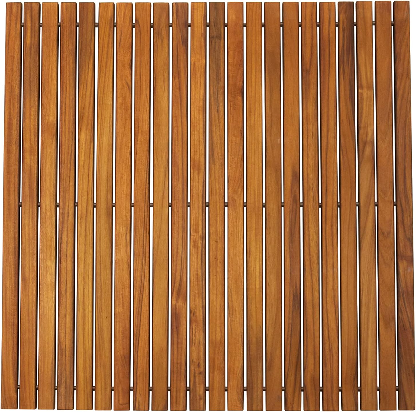 Amazon.com: Bare Decor Erika Corner Shower Spa Mat in Solid Teak Wood ...