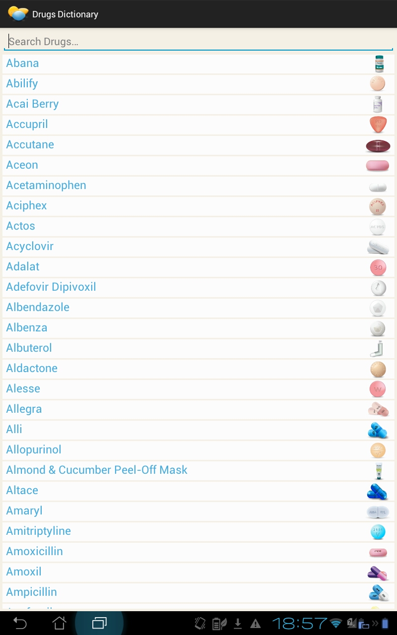 Drugs Dictionary - App on Amazon Appstore