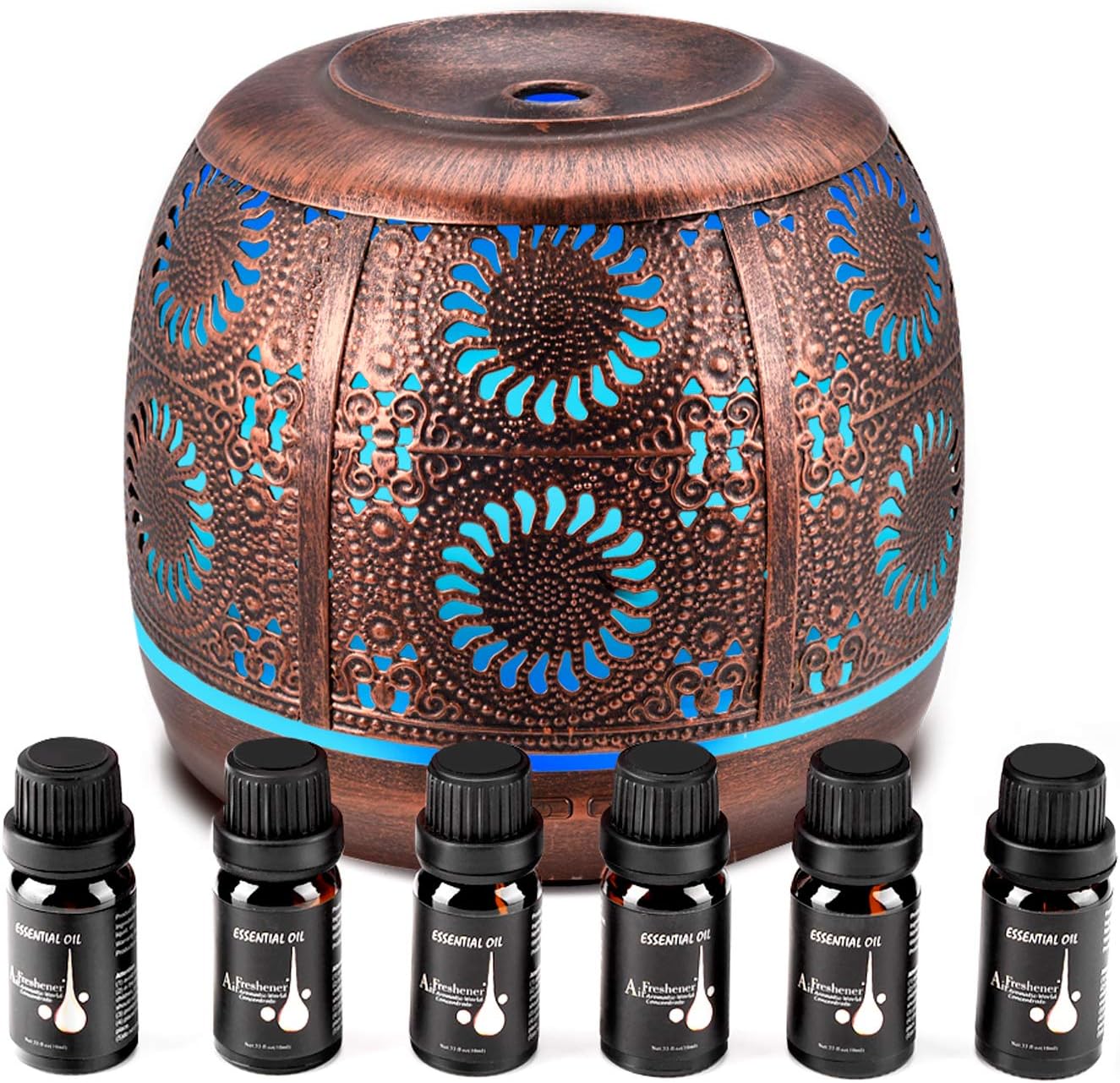 Amazon.com : Ominihome Essential Oil Diffuser & Essential Oils, 500ML ...