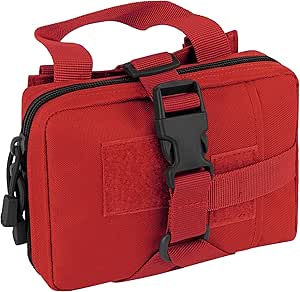 Bolsa de primeiros socorros IronSeals Quick Rip-Away Tactical Molle Medical EMT, bolsa militar ...