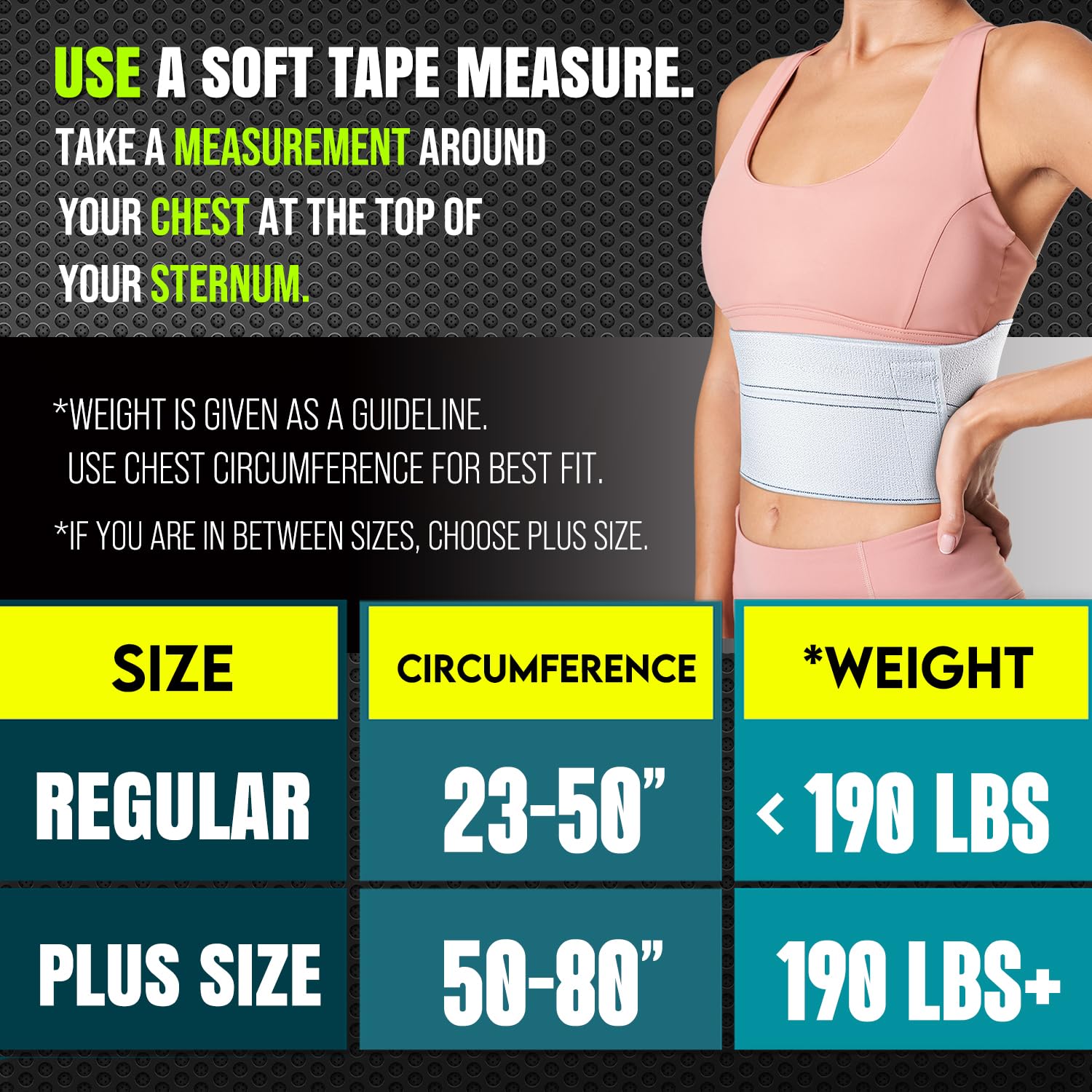 Snapklik.com : BLITZU Broken Rib Brace Chest Binder & Wrap Belt For ...