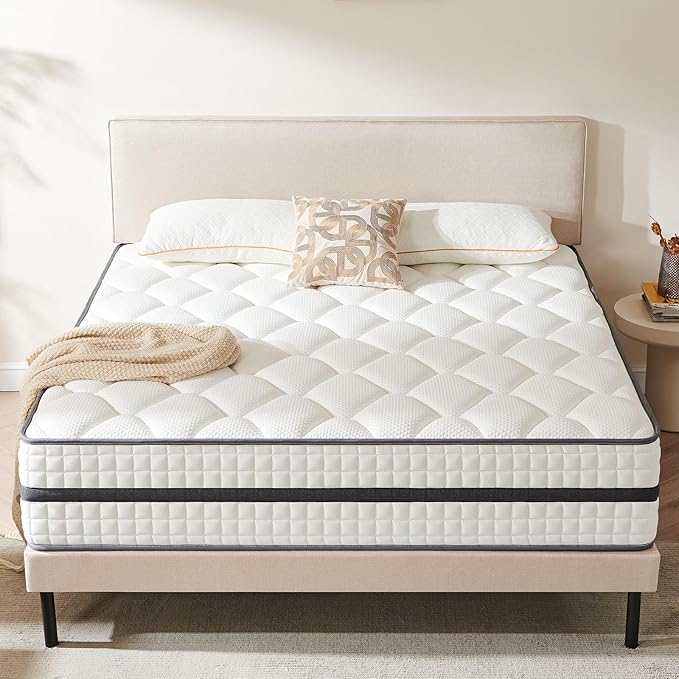 Twirest Mattress 90 x 200 cm, Pocket Spring Mattress (Height 20 cm), 7 ...