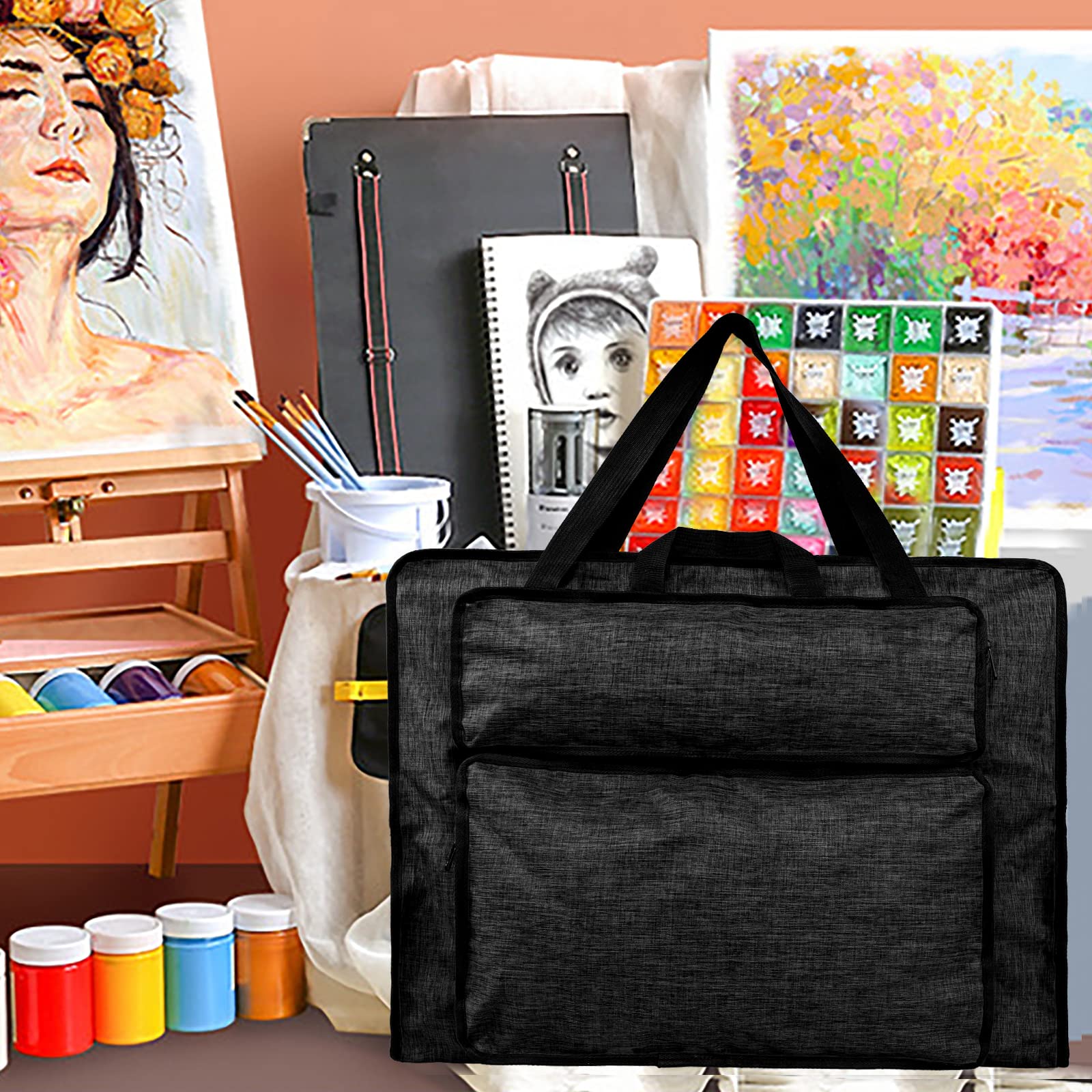 Snapklik.com : Students Water-Resistant Artist Portfolio Tote Bag For ...