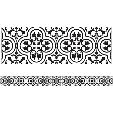 Amazon.com: Schoolgirl Style Simply Stylish Black and White Bulletin ...