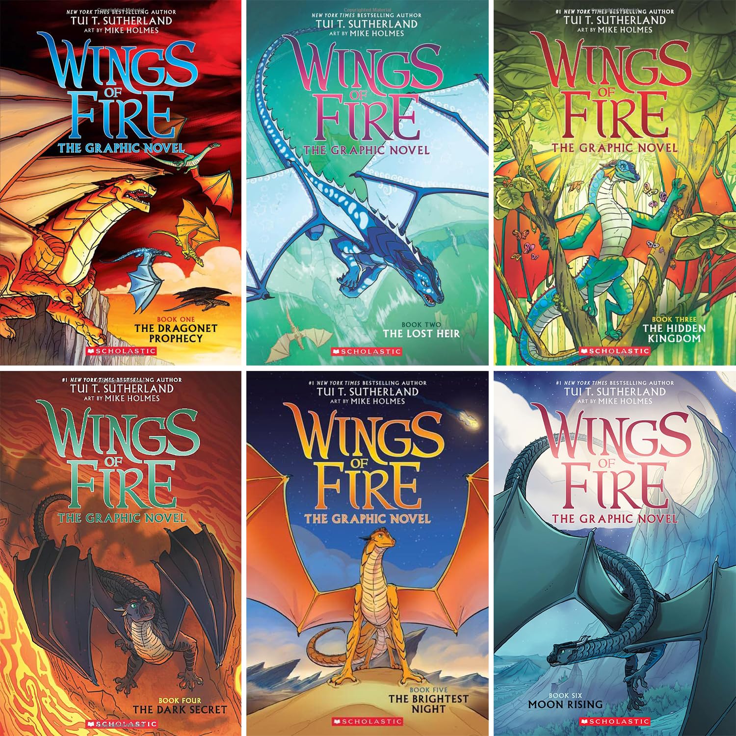 Wings of Fire Graphic Novels 6 Books Collection Set (Book #1 - #6): Tui ...