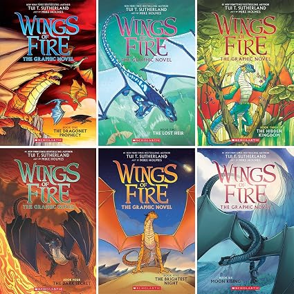 Wings of Fire Graphic Novels 6 Books Collection Set (Book #1 - #6 ...