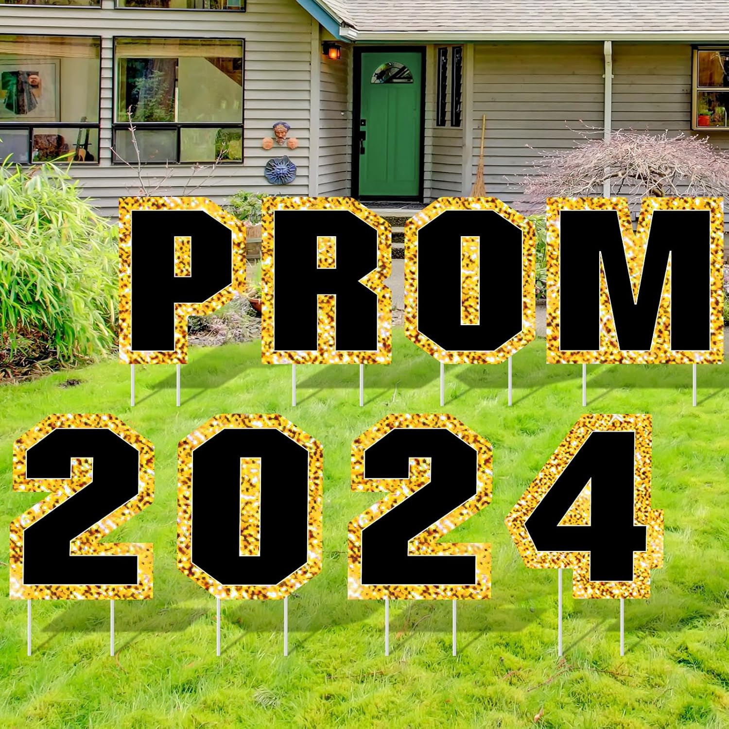 Amazon.com : Amyhill 8 Pcs Large Prom 2024 Graduation Yard Signs, 15x15 ...