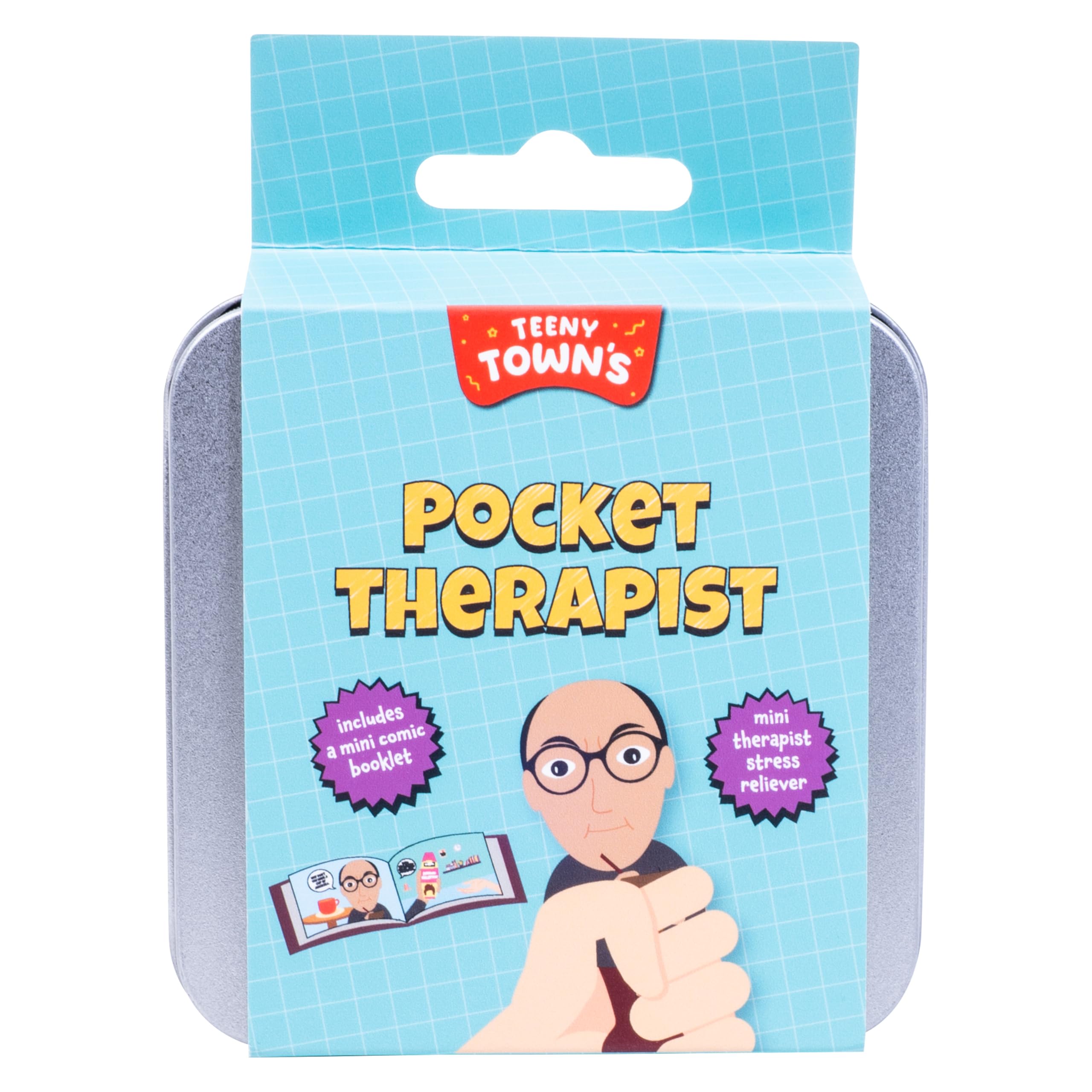 Amazon.com: Teeny Town Pocket Therapist Stress Squeezer Fidget Toy ...