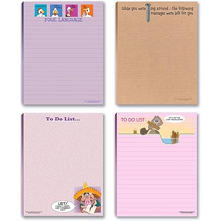 Amazon.com : Stonehouse Collection | Funny Adult Note Pad Assorted Pack ...