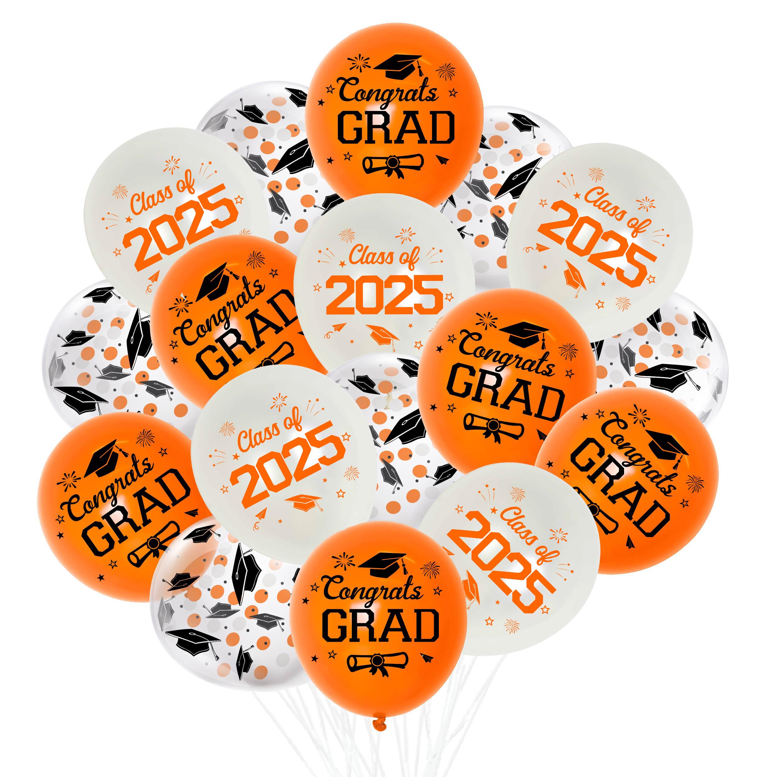 Amazon.com: JOYMEMO 36 Pieces 12 Inches Graduation Party Latex Balloons ...