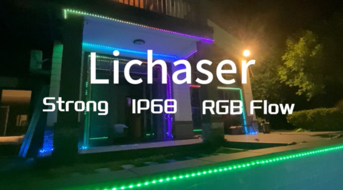Watch Lichaser Strong RGB Flow IP68 Outdoor LED Strip Lights on Amazon Live