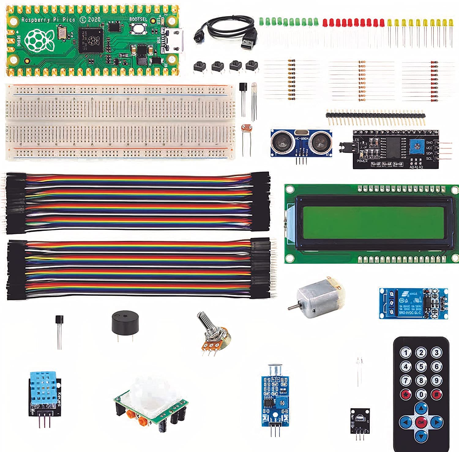 REES52 Raspberry Pi Pico Super Starter Kit - RP2040 Microcontroller ...